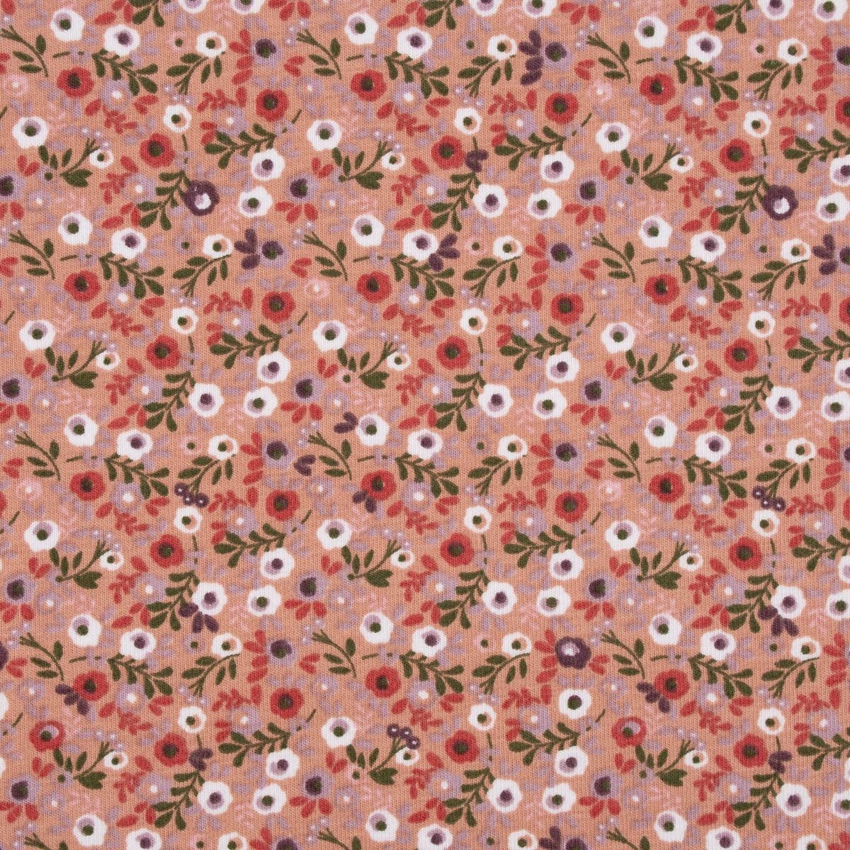 SchÖner Leben Stoff Baumwolljersey Jerseystoff Small Flowers Blümchen