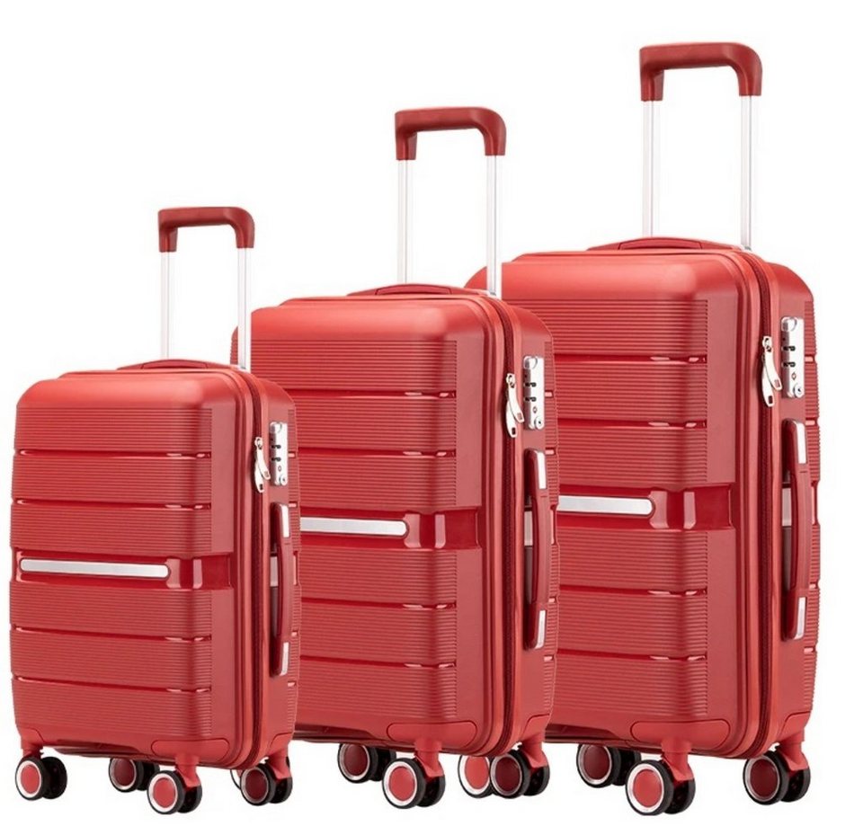 Cheffinger Kofferset 3 Tlg Reisekoffer Set Trolley Handgepäck