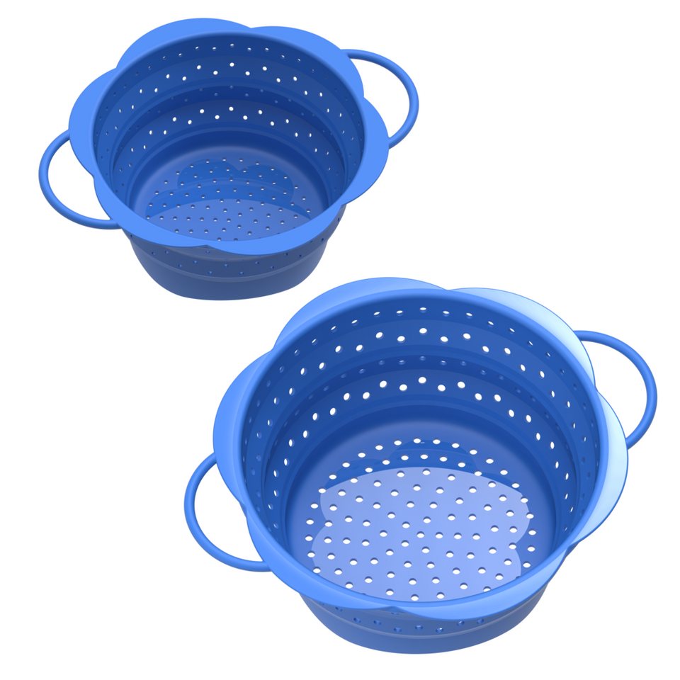 Kochblume Kochbesteck Set Sieb L Sieb S 2 Tlg Blau