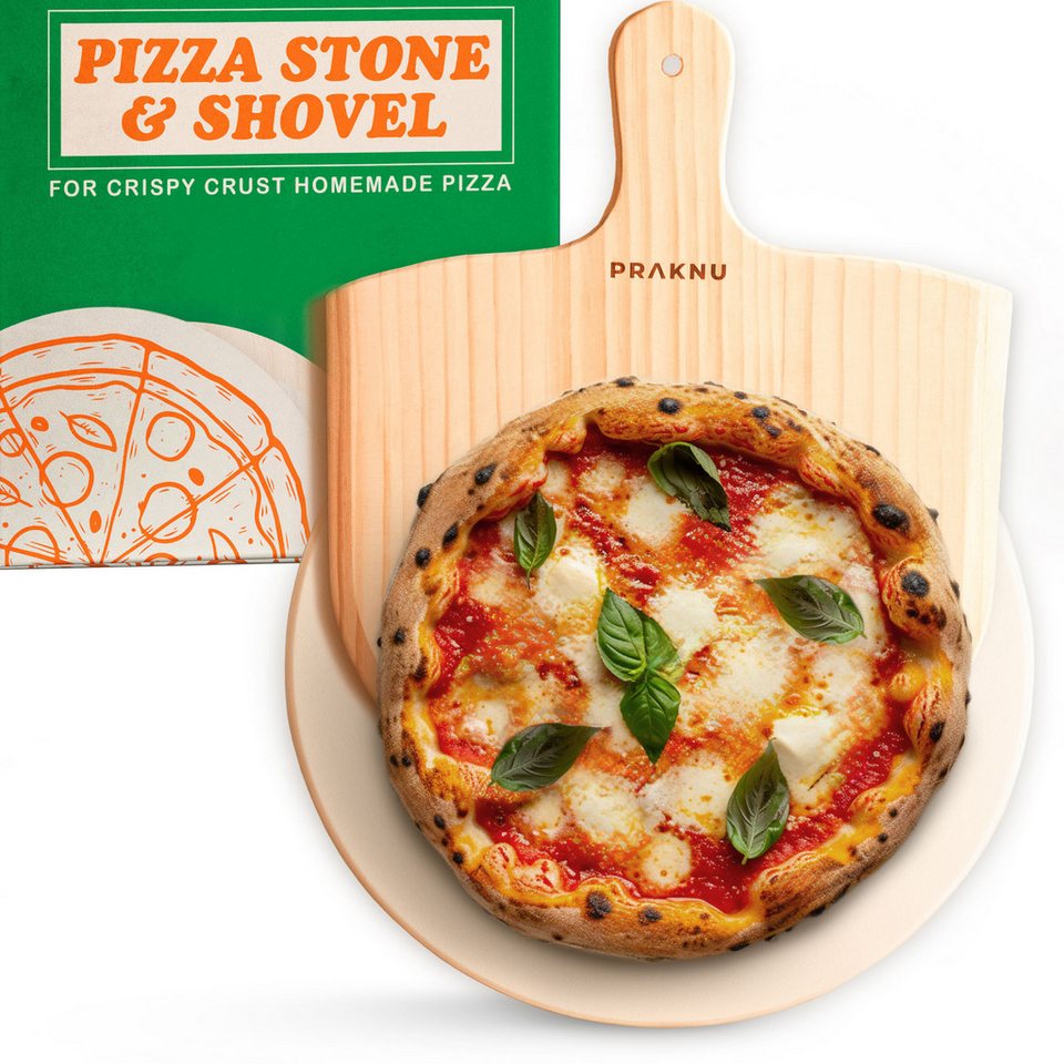 Praknu Pizzastein für Backofen, Gas und Grill Rund 30 cm Ø - Holz ... Praknu Pizzastein für Backofen, Gas und Grill Rund 30 cm Ø - Holz ...