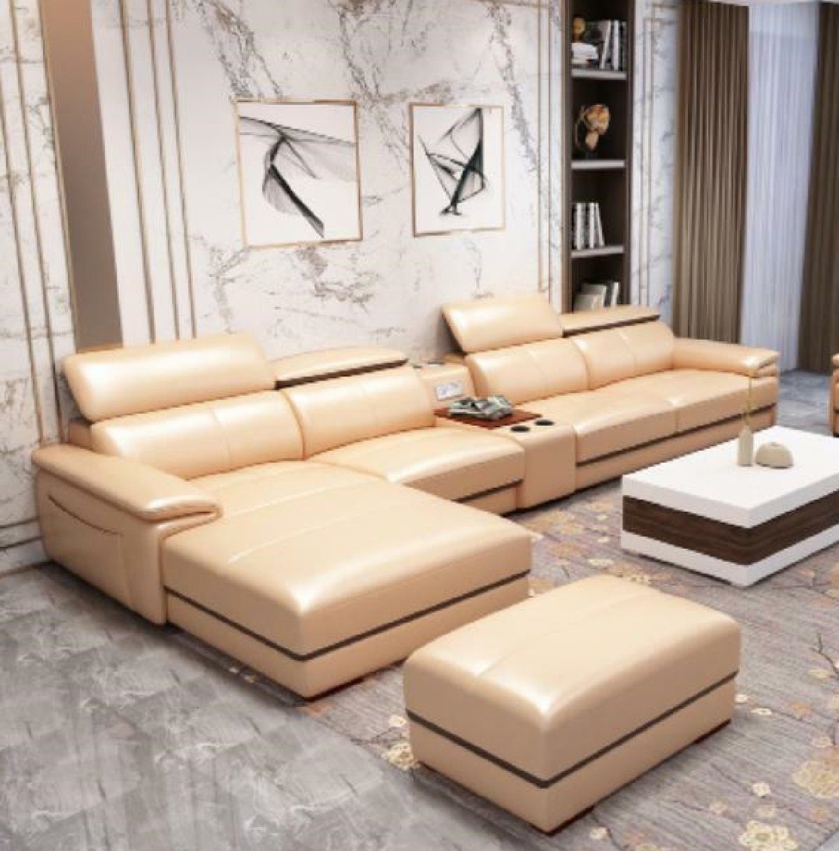 JVmoebel Ecksofa, Relax Eckgarnitur Ecksofa L-form Polster Modern Sitz ...