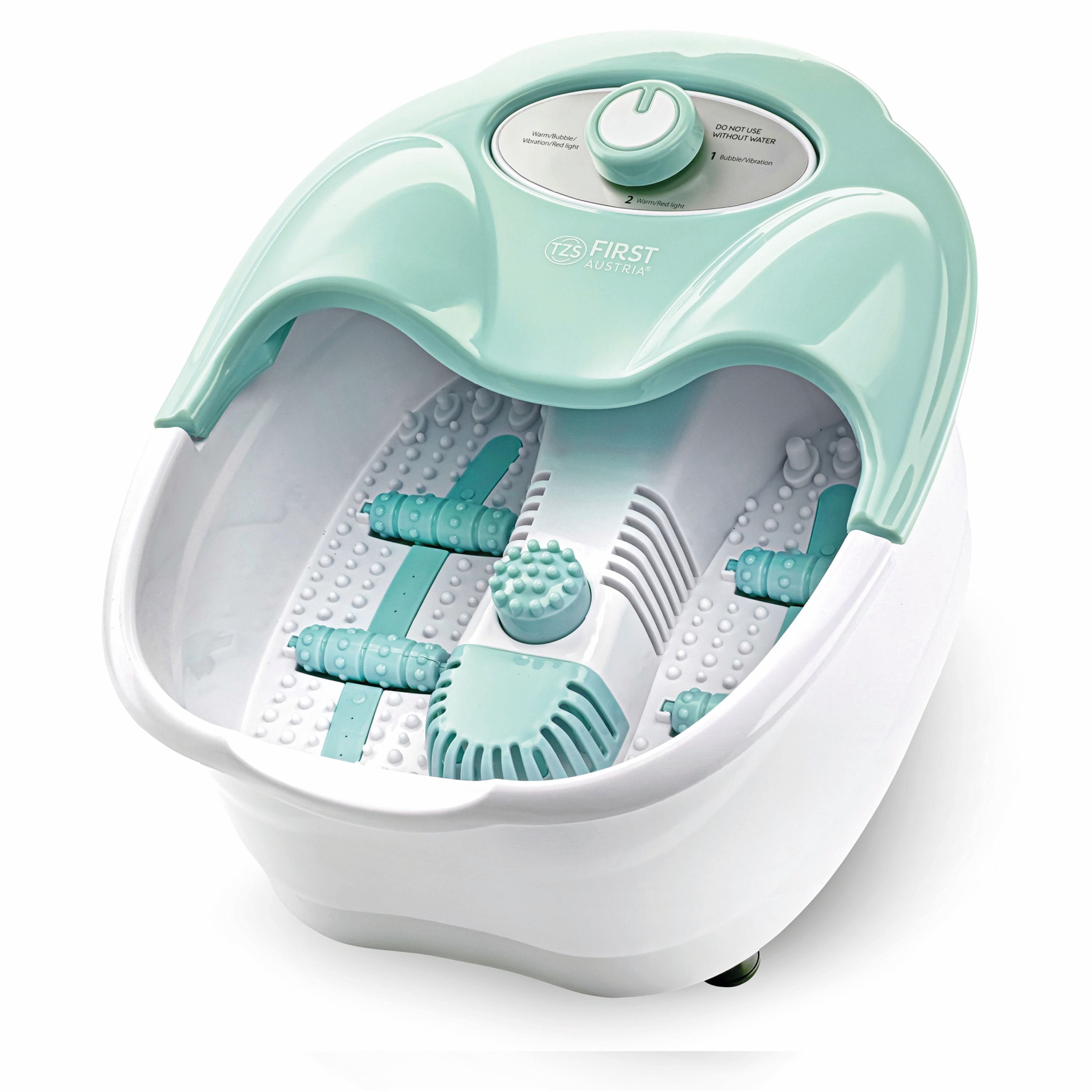 TZS FIRST AUSTRIA Fußbad Fußsprudelbad, Vibrations, Luftblasenmassage Infrarot, Heizfunktion ...