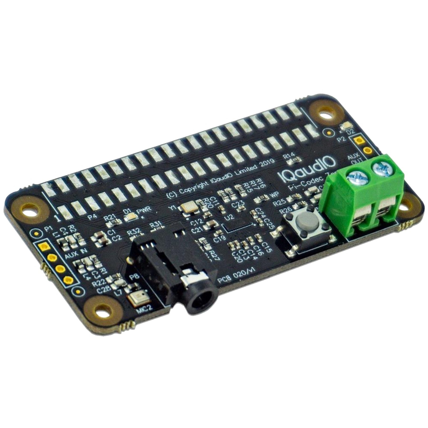 Raspberry Pi RASPBERRY PI IQaudio Codec, RB-IW-SC0366, für Raspberry Pi Zero (W & Soundkarte