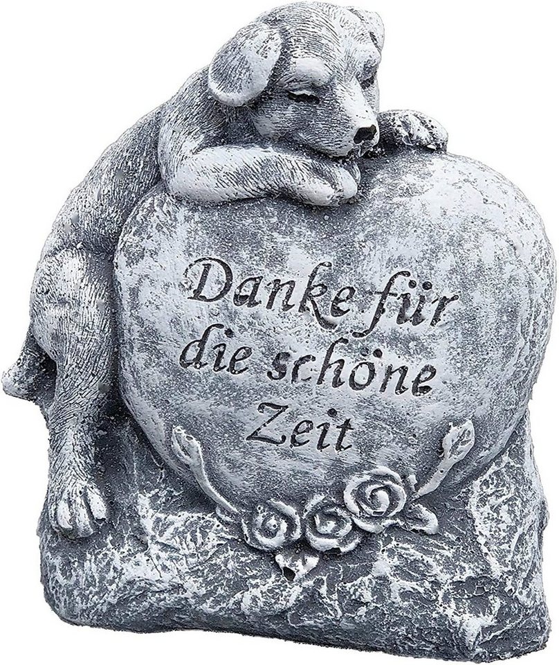 Stone And Style Gartenfigur Steinfigur Grabschmuck Hund Danke Für Die