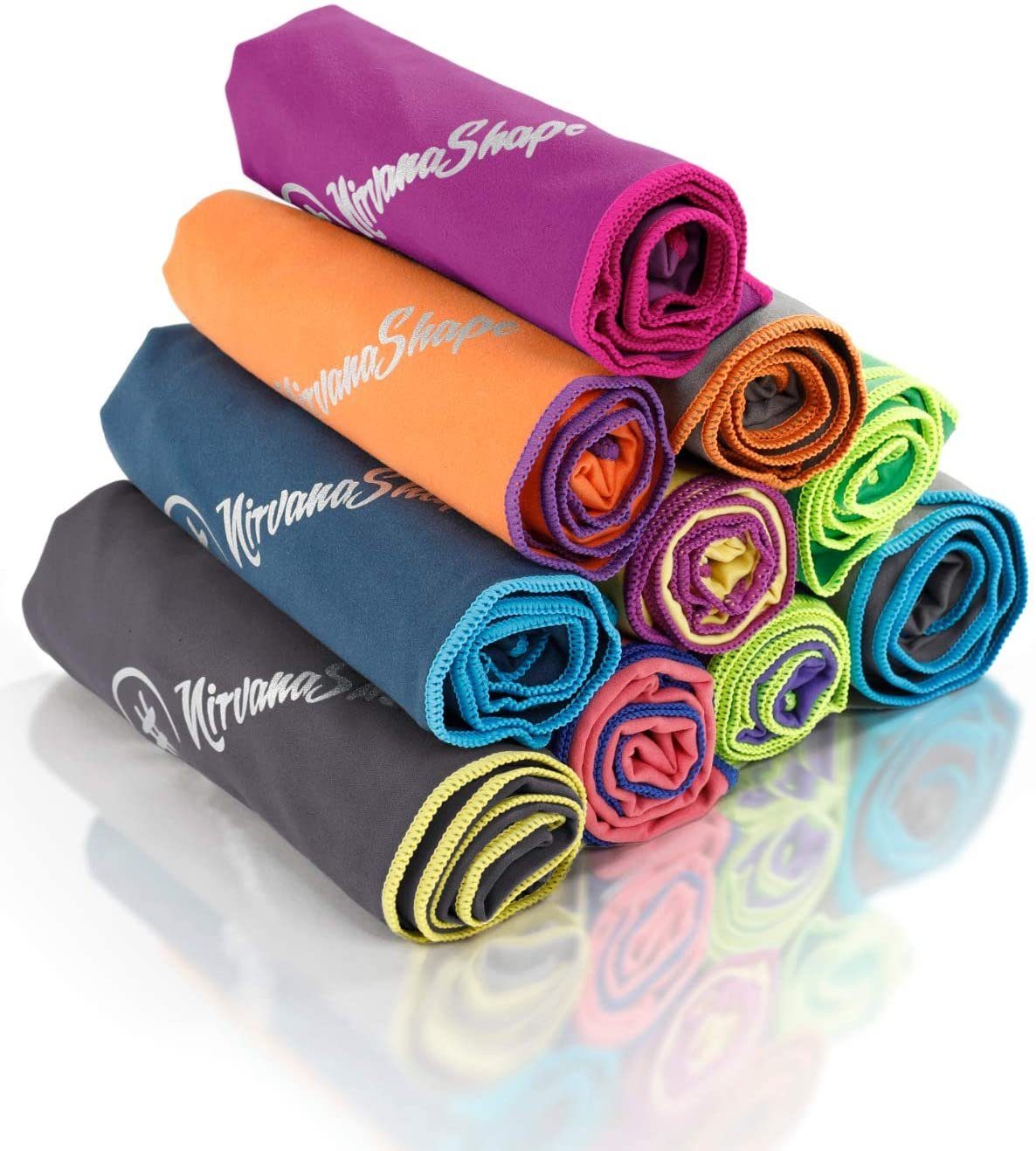 NirvanaShape Sporthandtuch Mikrofaser Handtuch, Badehandtuch ...
