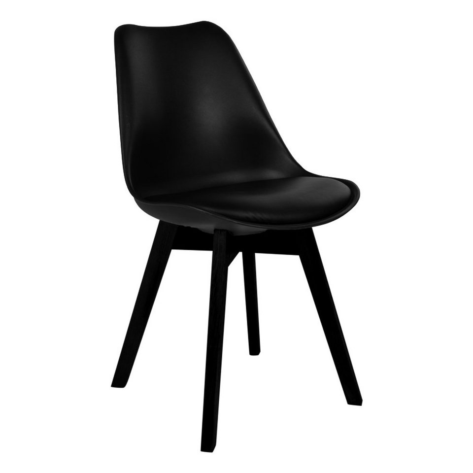 Ebuy24 Esszimmerstuhl 2er Set Vise Esszimmerstuhl In Schwarz