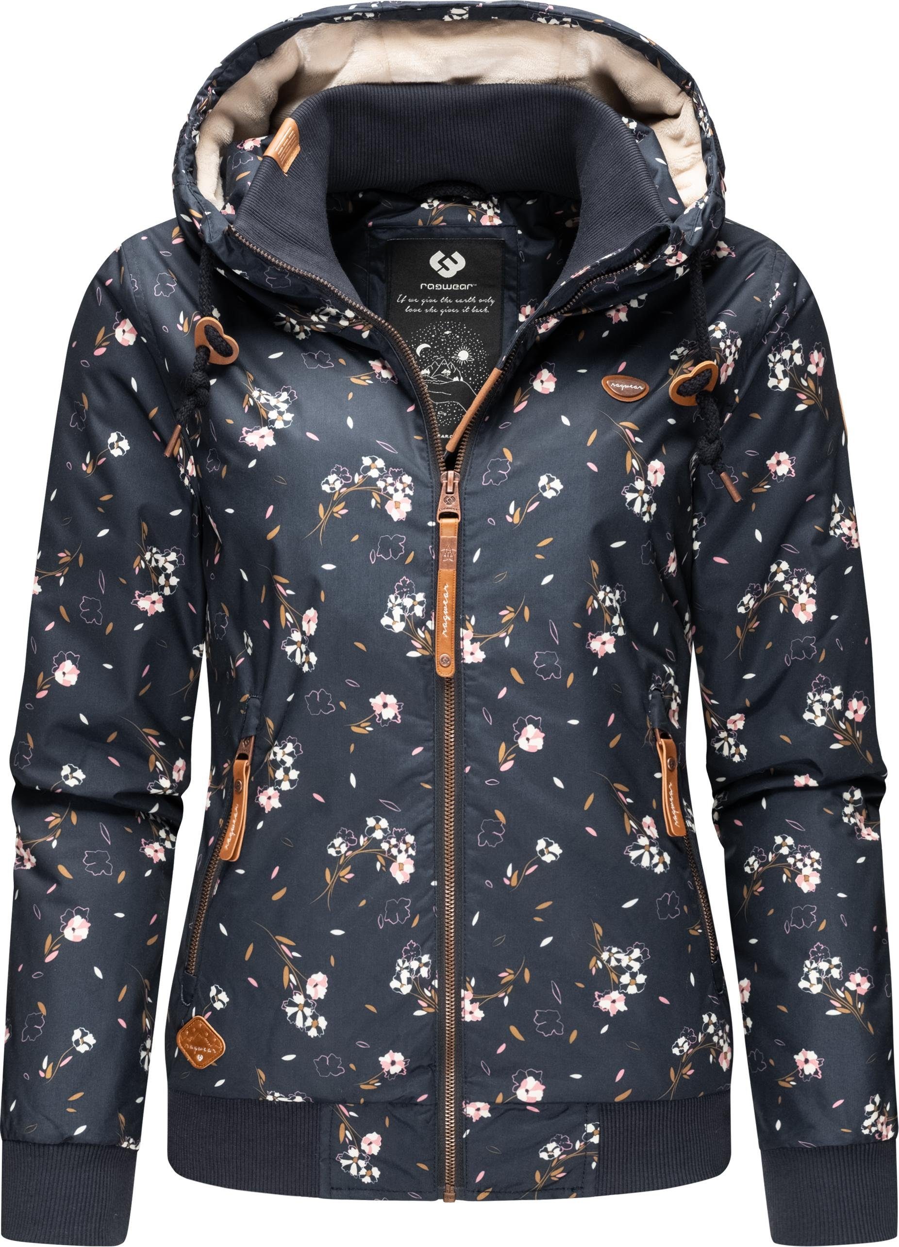 Ragwear Winterjacke Nuggie Zig Zag Modische Damen Outdoorjacke Mit