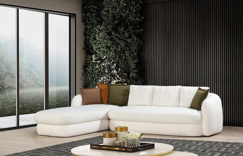 Jvmoebel Ecksofa Design Ecksofa L Form Couch Polster Textil Luxus