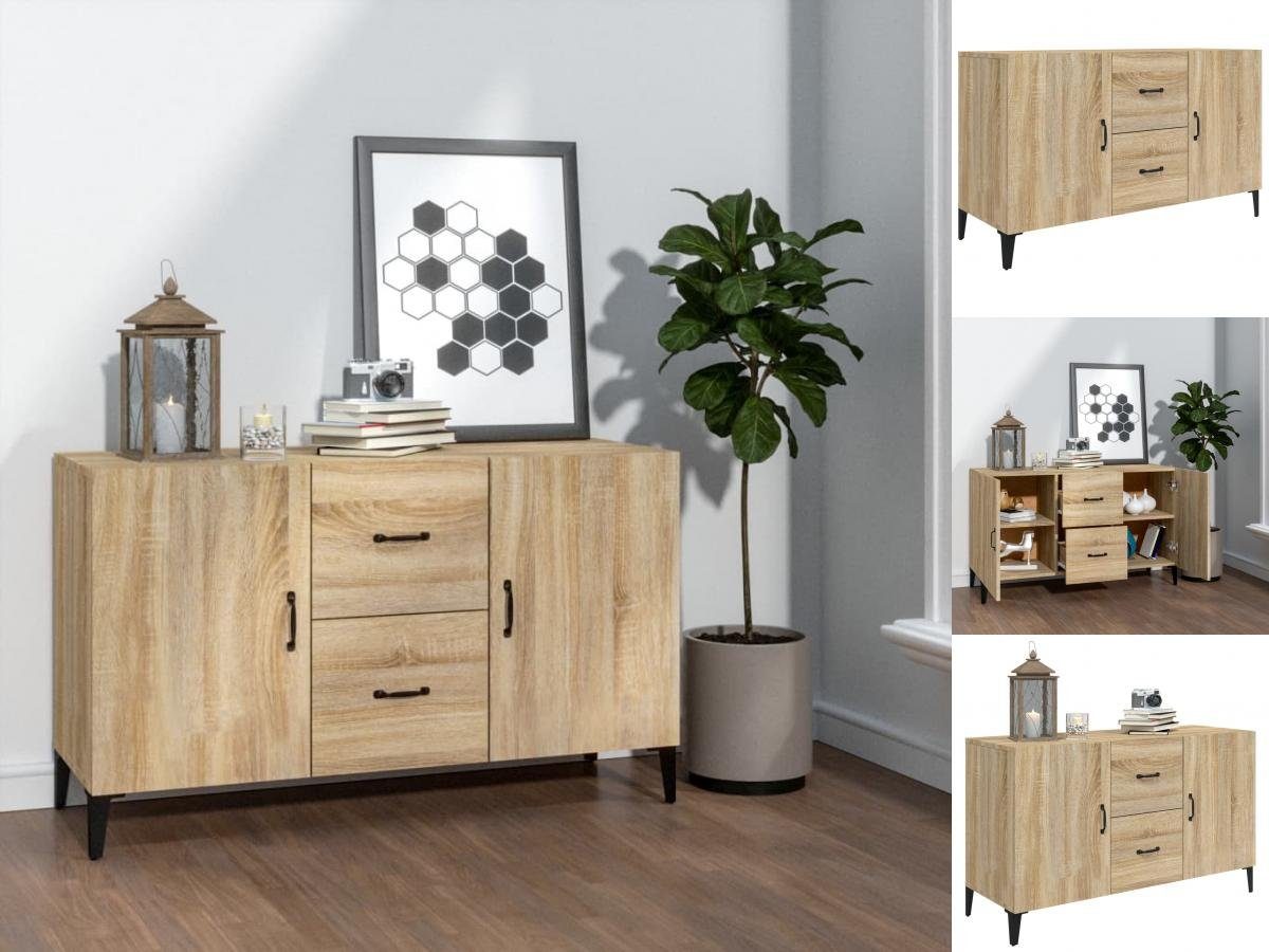 Vidaxl Sideboard Sideboard Sonoma Eiche 100x36x60 Cm Spanplatte