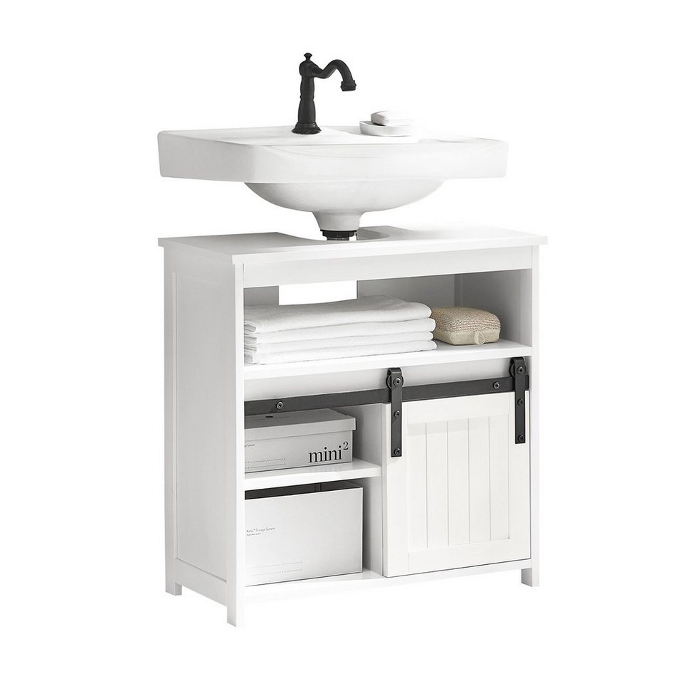 SoBuy Waschbeckenunterschrank BZR61 mit Schiebetür Badschrank ... SoBuy Waschbeckenunterschrank BZR61 mit Schiebetür Badschrank ...