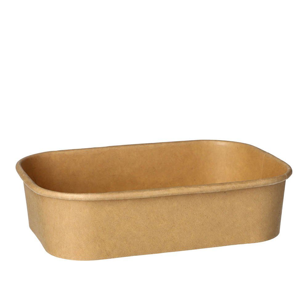 Papstar Einwegschale 25 Verpackungsbecher Pappe Pure Rechteckig 05l