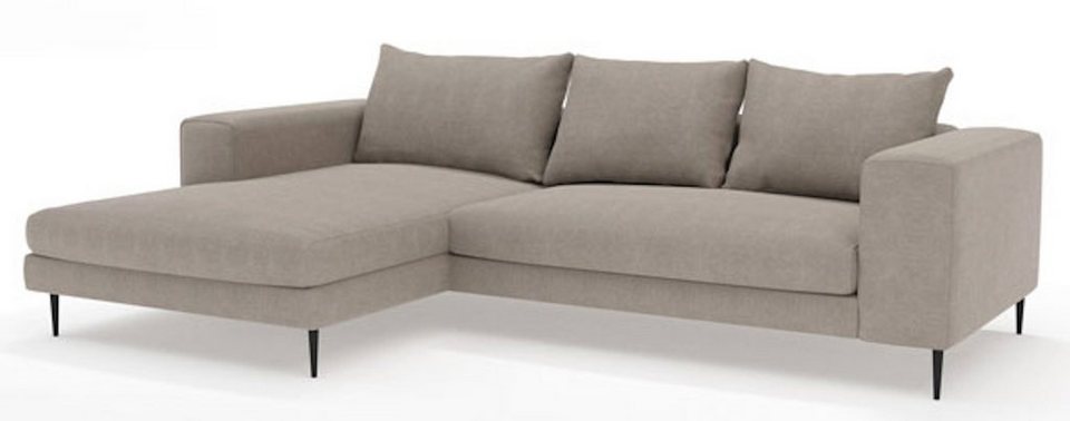 Feldmann Wohnen Ecksofa Austin 1 Teile 295x170x83cm Taupe Grau