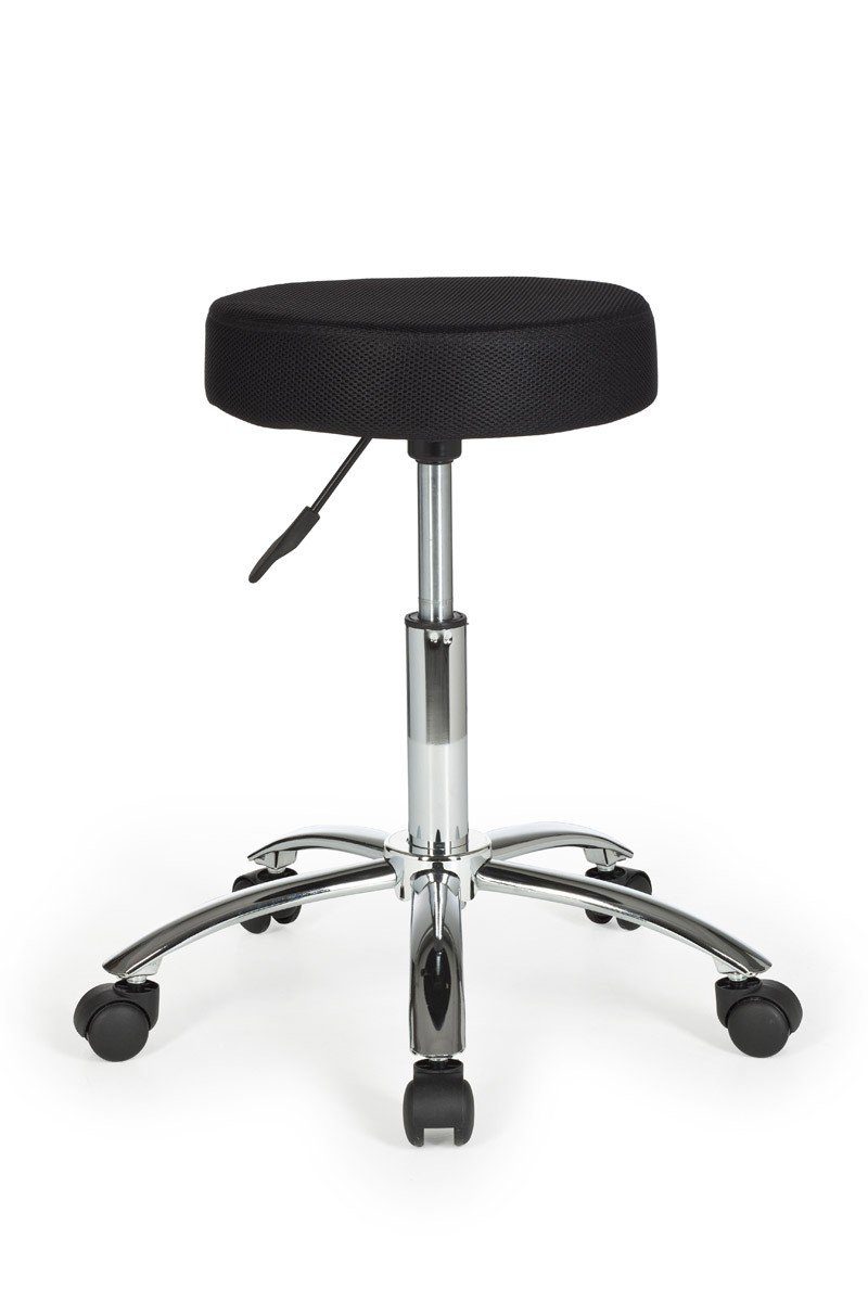 möbelando Arbeitshocker Hocker Design Arbeitshocker Stoffbezug Schwarz ...