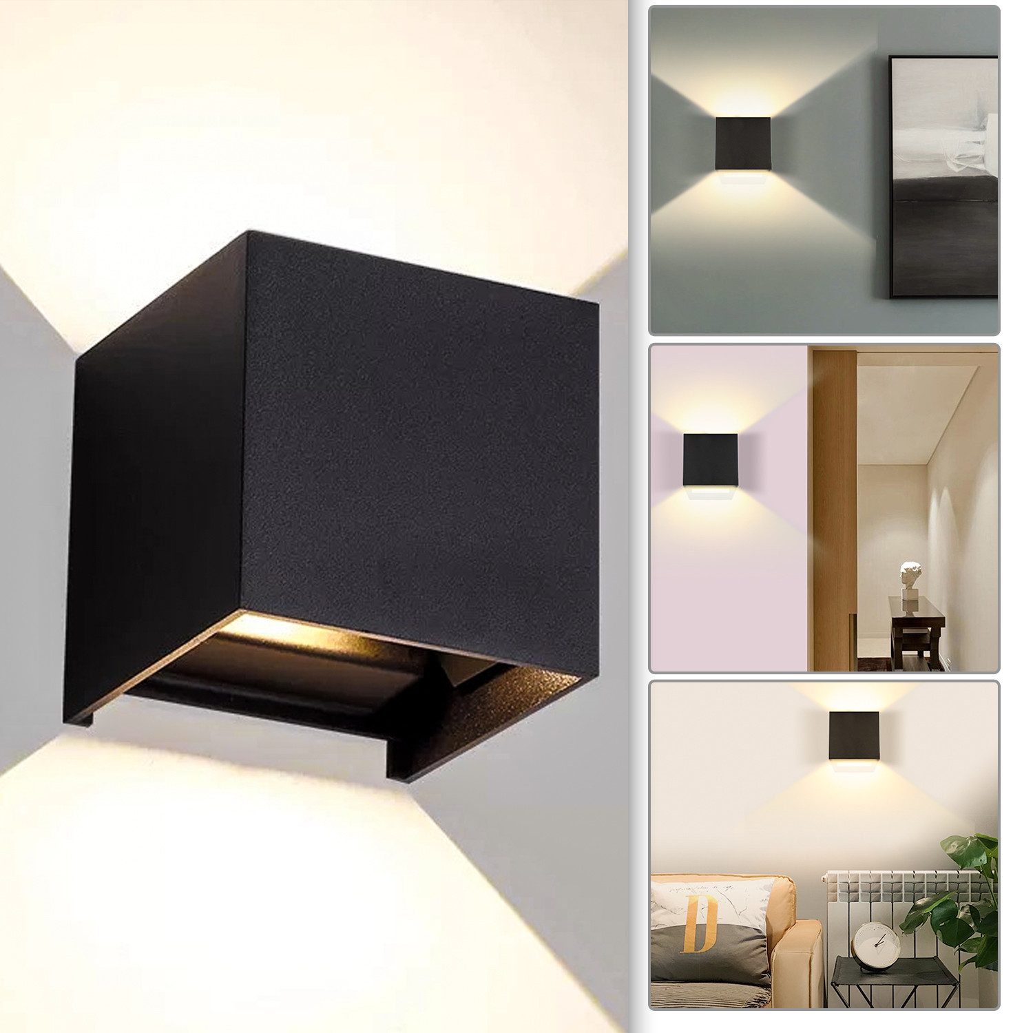 Clanmacy Led Wandleuchte Led Wandleuchte Square Wandlampe Innenleuchte