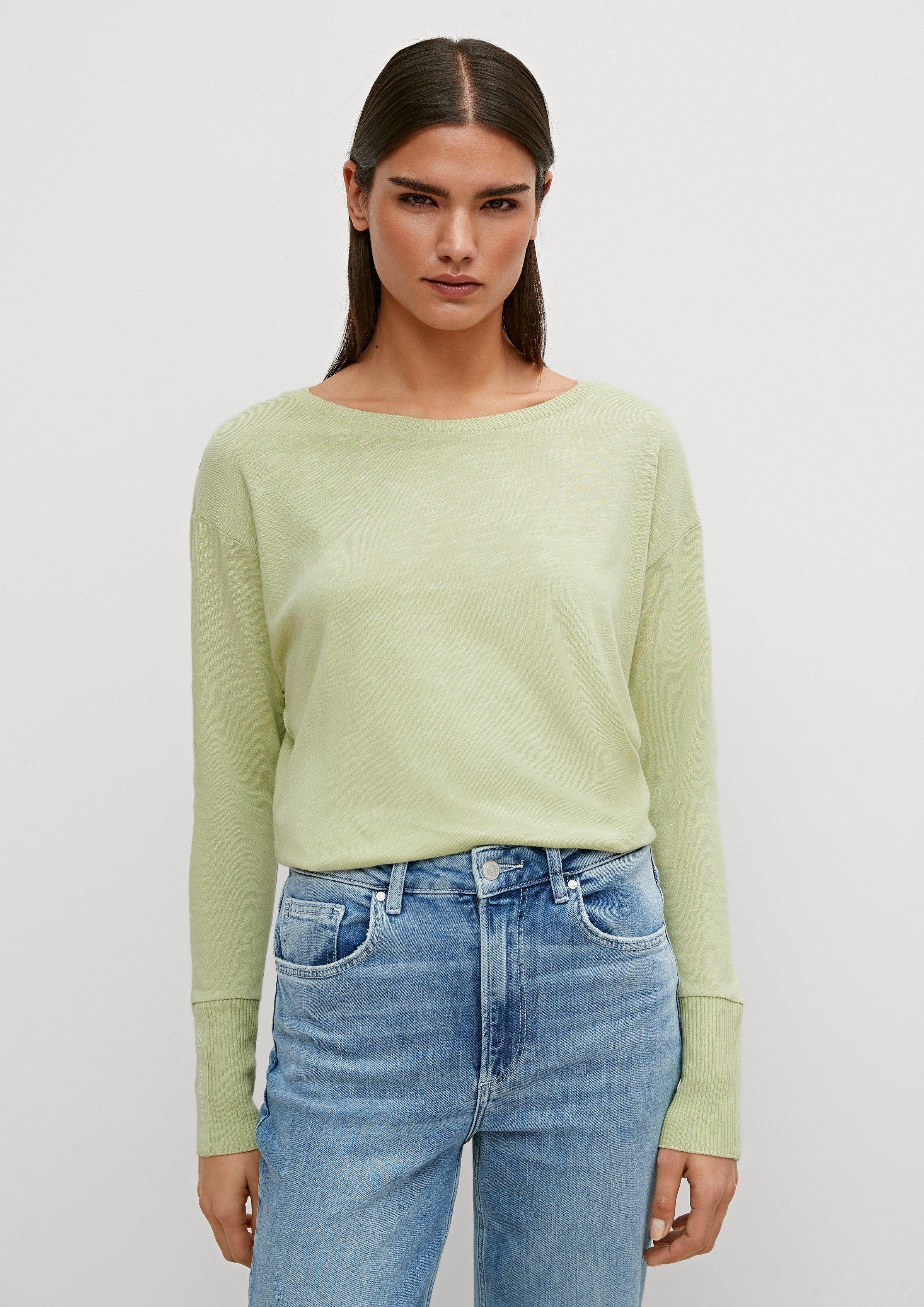 Comma Casual Identity Langarmshirt Pullover Aus Feinstrick