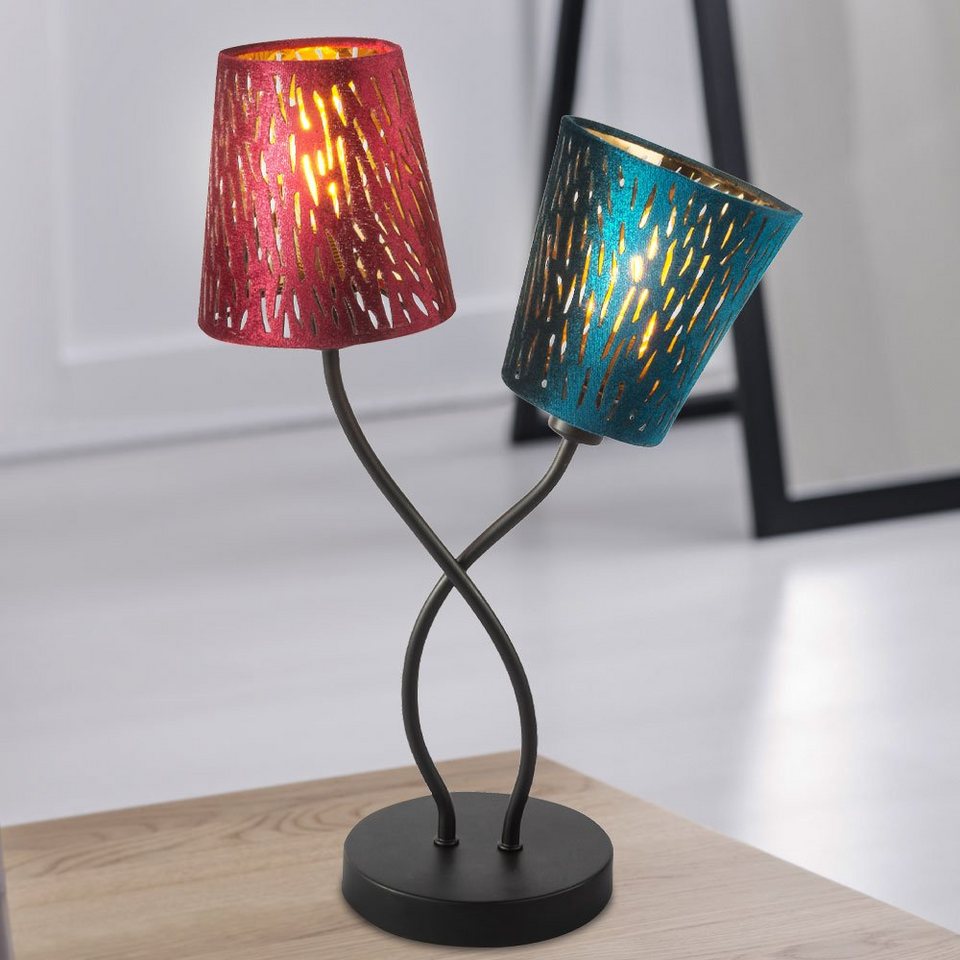 Etc Shop Tischleuchte Design Nacht Schreib Tisch Lampe Mehrfarbig Lese