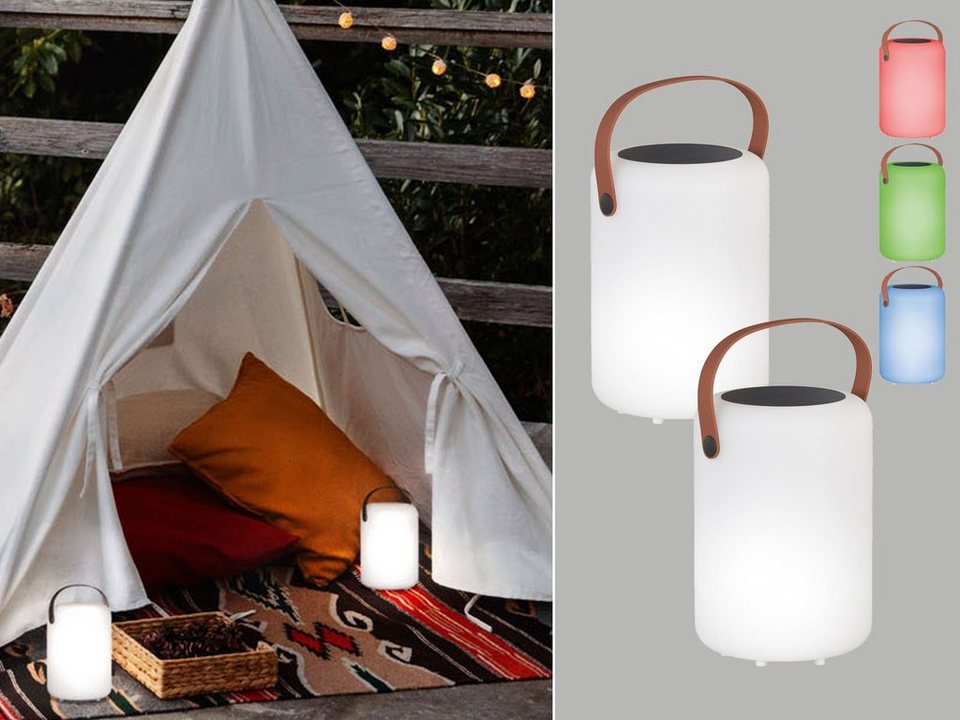 Meinewunschleuchte Led Außen Tischleuchte Usb Ladefunktion Led Fest