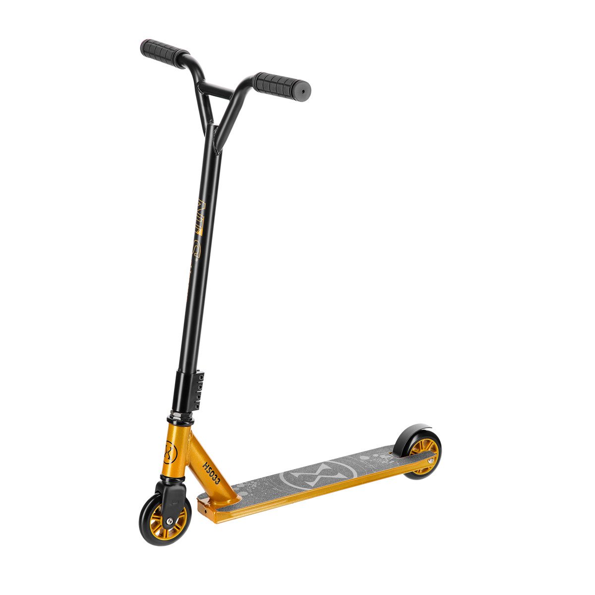NILS EXTREME Stuntscooter Scooter Roller Stuntroller Schwarz/Gold ...