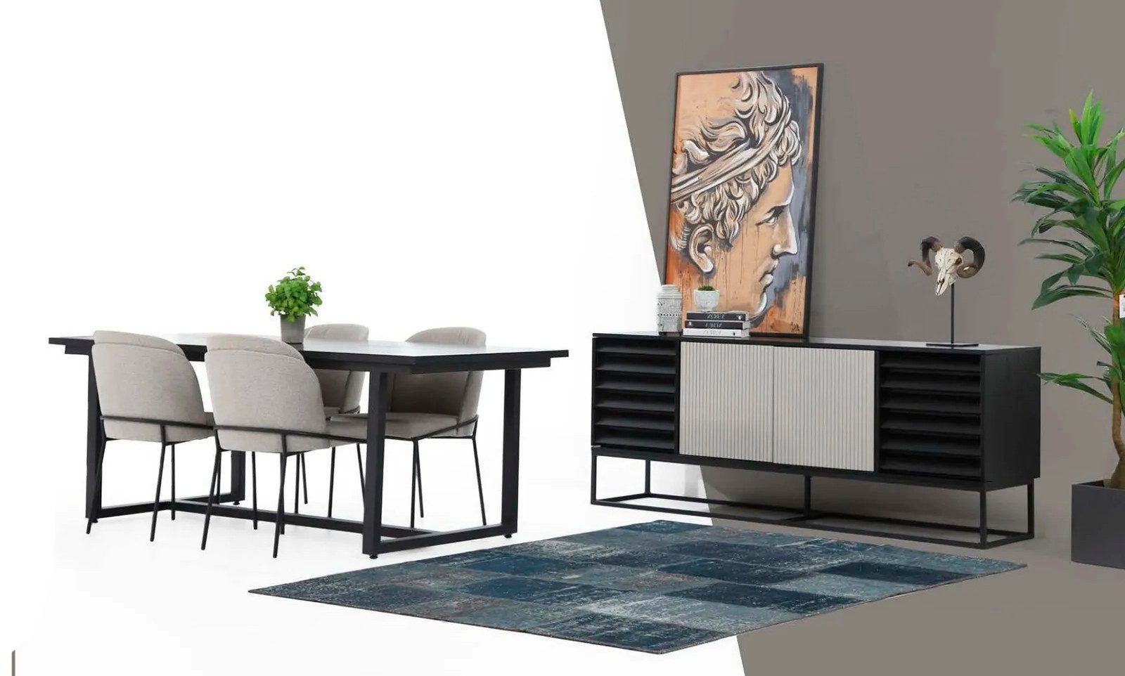 Xlmoebel Esszimmer Set Essbereich Essensgruppe Esszimmer Tisch Stühle