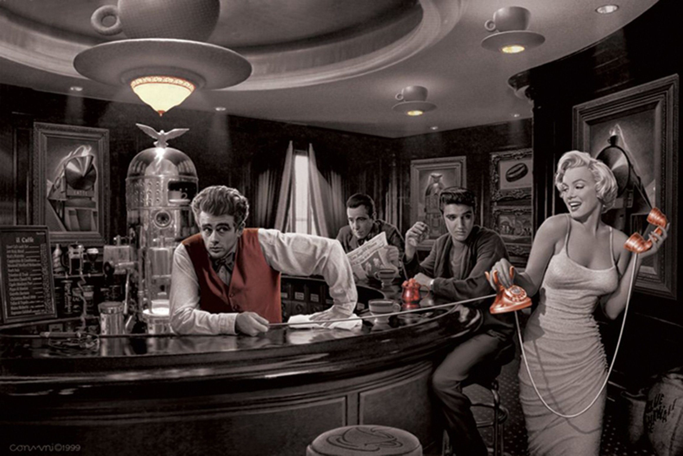 PYRAMID Poster Hollywood Legends Bar Poster Java Dreams 91,5 x 61 cm, Print