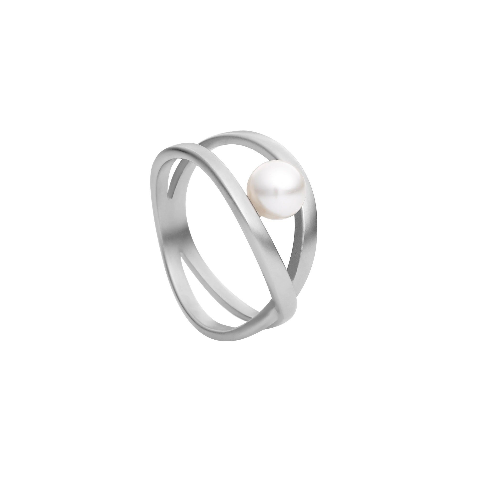 Heideman Fingerring Facilis Silberfarben Glanzmatt Ring 1 Tlg Inkl