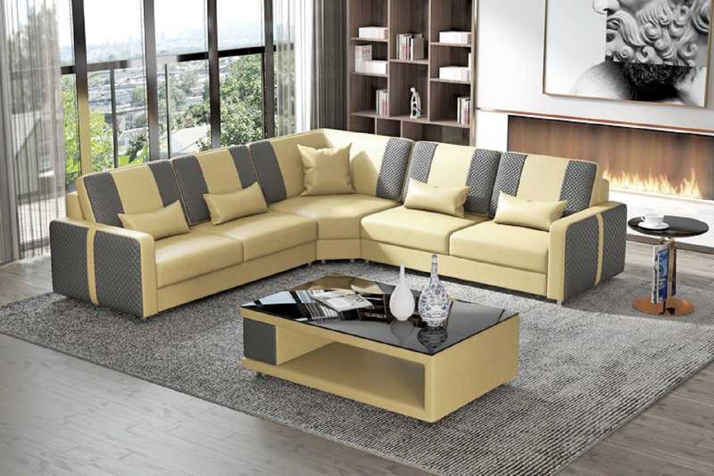 JVmoebel Ecksofa Design Eckgarnitur Ecksofa L Form Couch Sofa Modern ...