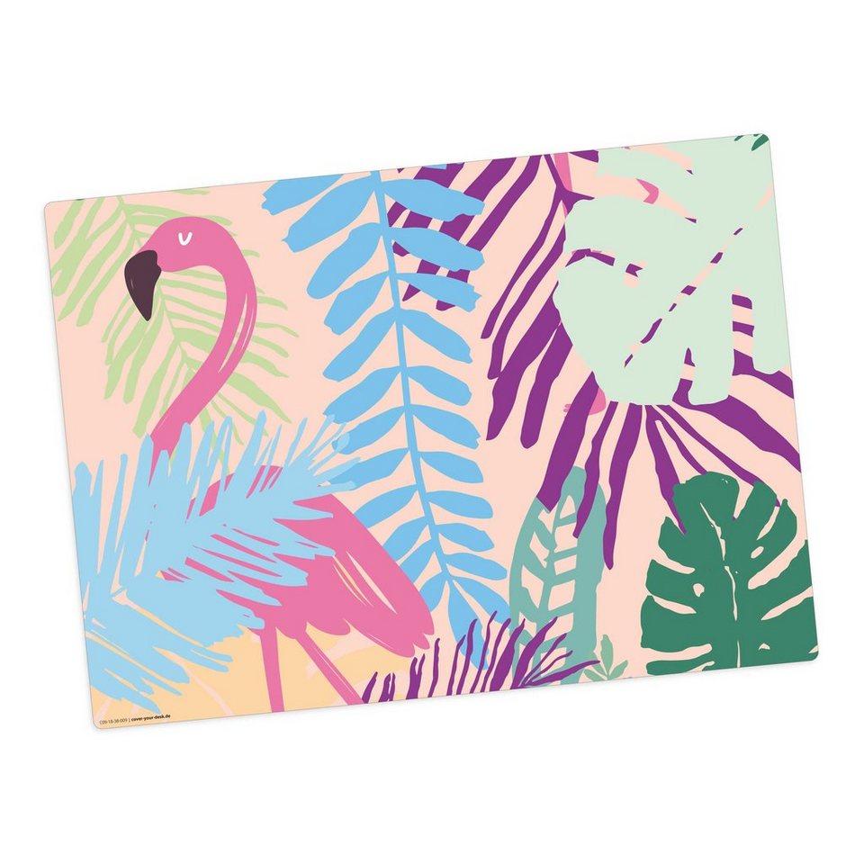 Platzset Tischset Platzset Abwaschbar Für Kinder Flamingo