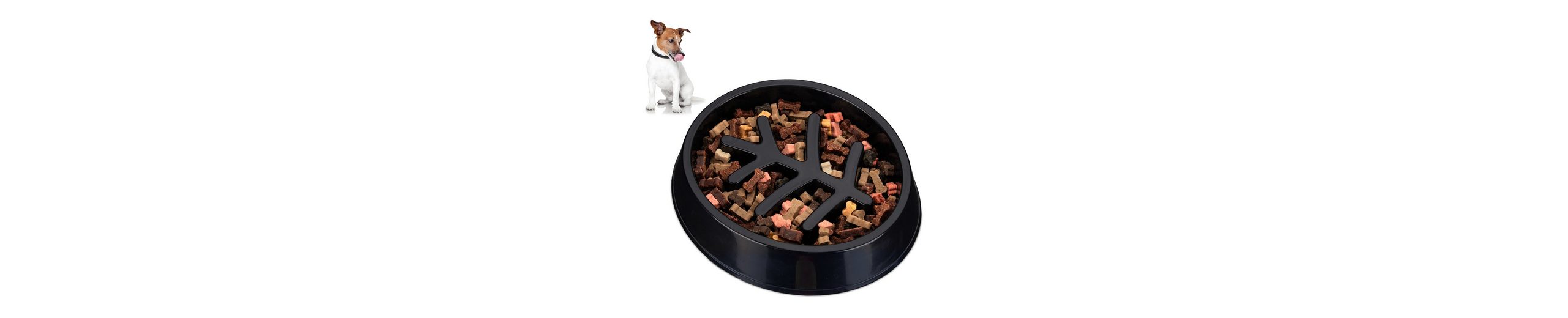 relaxdays Antischlingnapf »Anti Schling Napf Hund«, Schwarz online ...