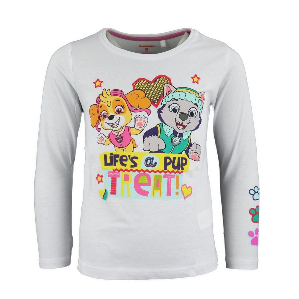 Paw Patrol Langarmshirt Paw Patrol Skye Und Everest Kinder Mädchen