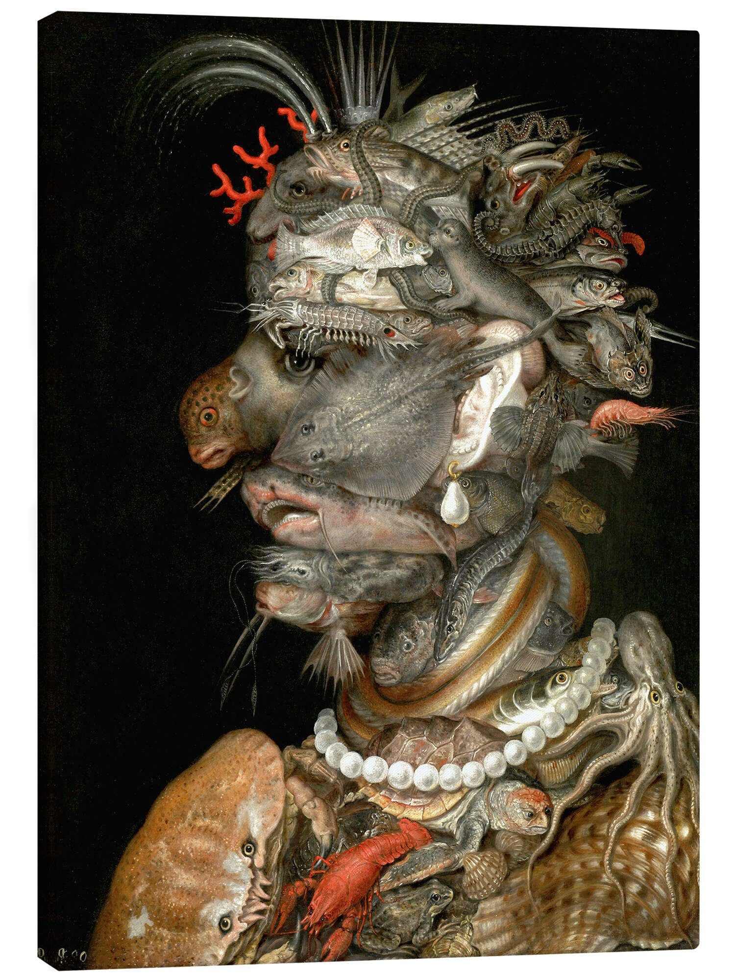 Posterlounge Leinwandbild Giuseppe Arcimboldo Wasser Malerei