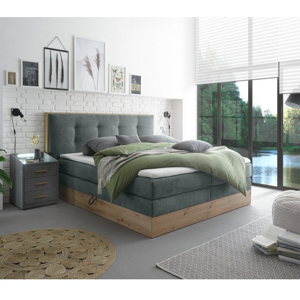 Lomadox Funktionsbett Paris Boxspringbett 180 X 200 Cm Hotellbett