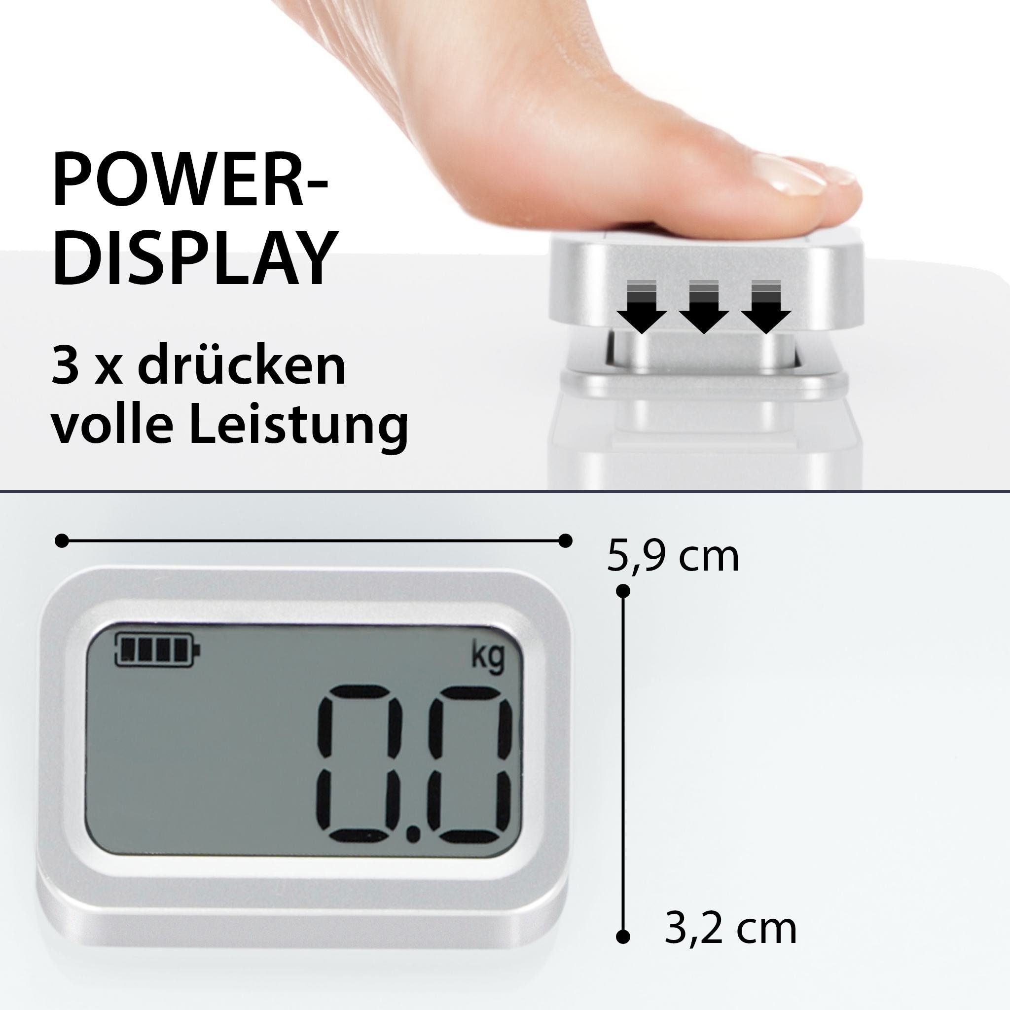 ADE Personenwaage Digitale Körperwaage ohne Batterien, mit Dynamo ...