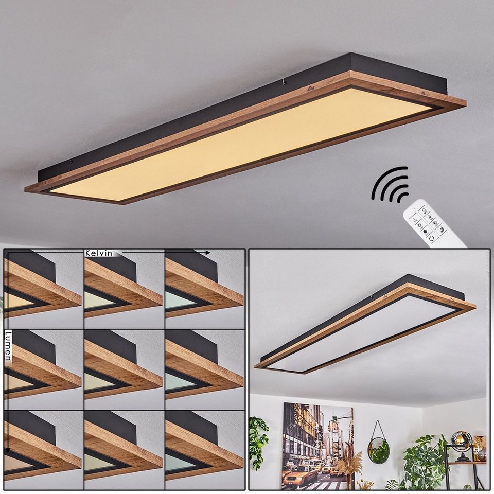 Hofstein Deckenleuchte Dimmbare Deckenlampe Aus Metallmdfkunststoff
