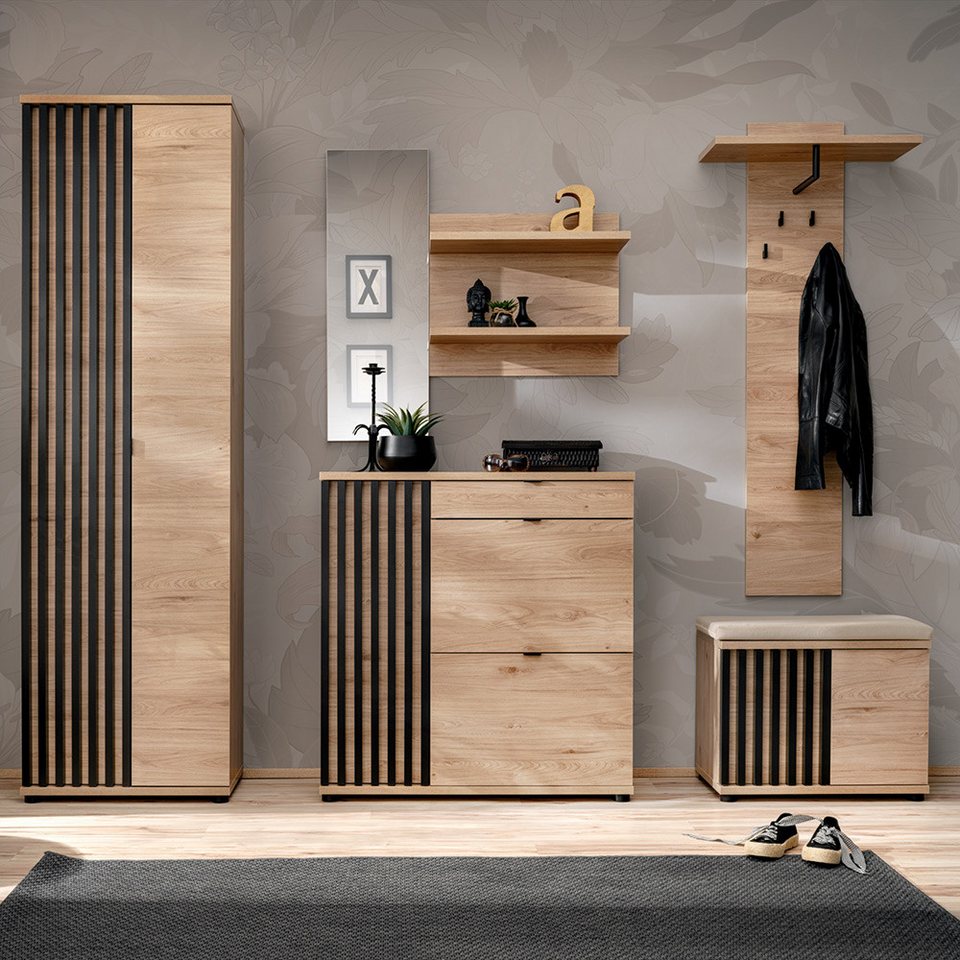 Lomadox Garderoben Set Policoro 164 Spar Set 5 St
