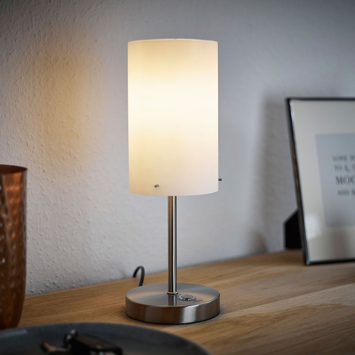 MeLiTec Tischleuchte LED Tischleuchte T172, LED wechselbar, Tischlampe