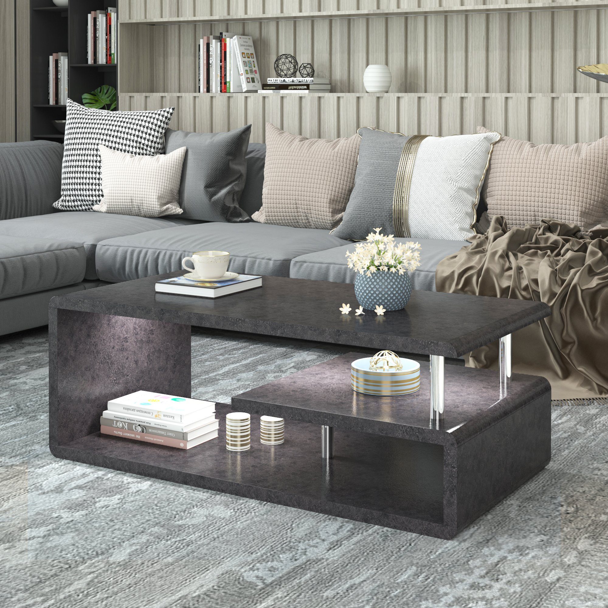 Phoebe Cat Couchtisch 1 St Beistelltisch Wohnzimmertisch Mit Led