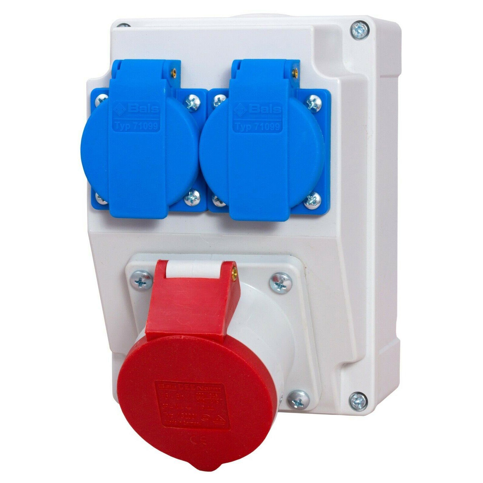 ADELID Stromverteiler, Baustromverteiler Wandverteiler 4x 230V Bals ...