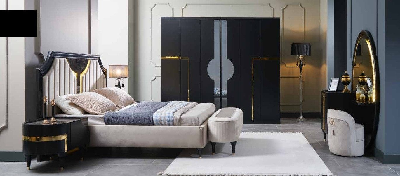 Xlmoebel Bett Bett 2x Nachttisch 3tlg Set Design Luxus Komplettes Sets