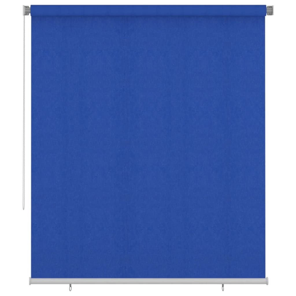 Rollo Außenrollo 125 (B) x 230 (H) cm Blau HDPE, vidaXL