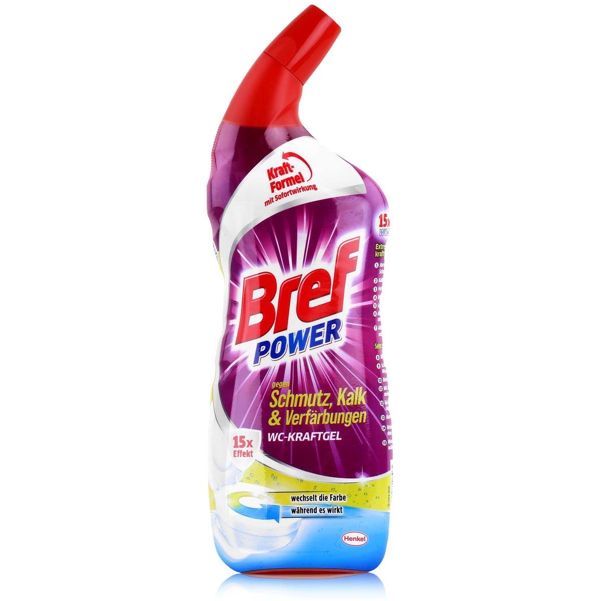 Bref Power Bref Power WC-Kraftgel gegen Schmutz, Kalk & Verfärbungen 750ml (1er P WC-Reiniger