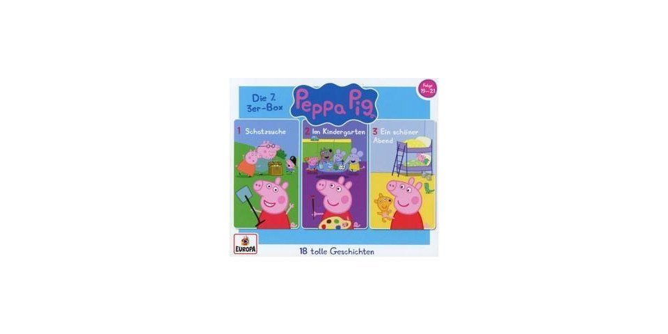 Europa Hörspiel-CD Peppa Pig - 7. Box (F.19-21)