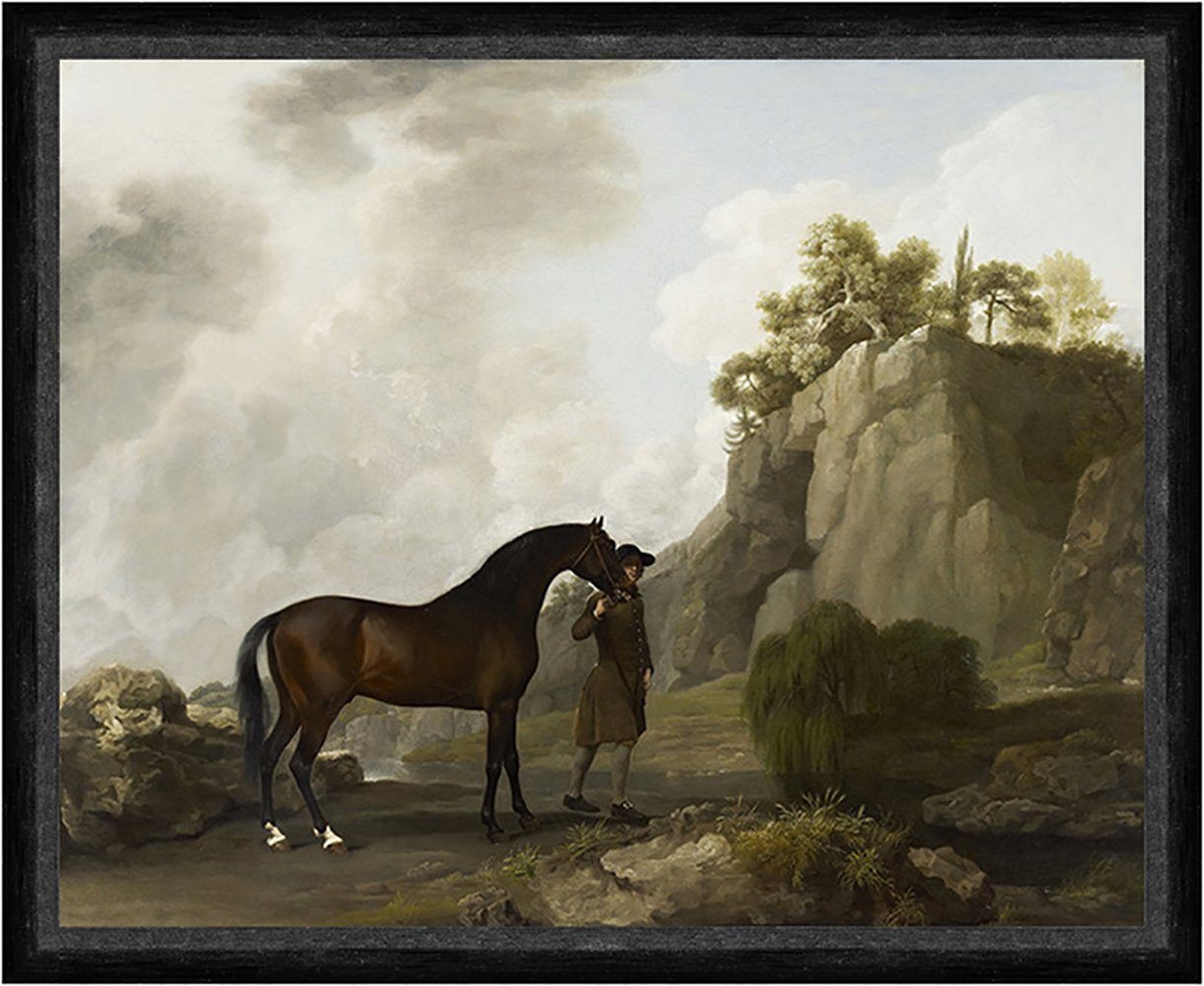 Kunstdruck The Marquess of Rockinghams Arabian Stallion George Stubbs Pferde Faks, (1 St)