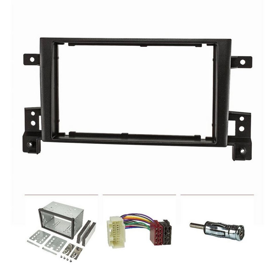 tomzz Audio Doppel DIN Radioblende Set passt für Suzuki Grand Vitara ... tomzz Audio Doppel DIN Radioblende Set passt für Suzuki Grand Vitara ...