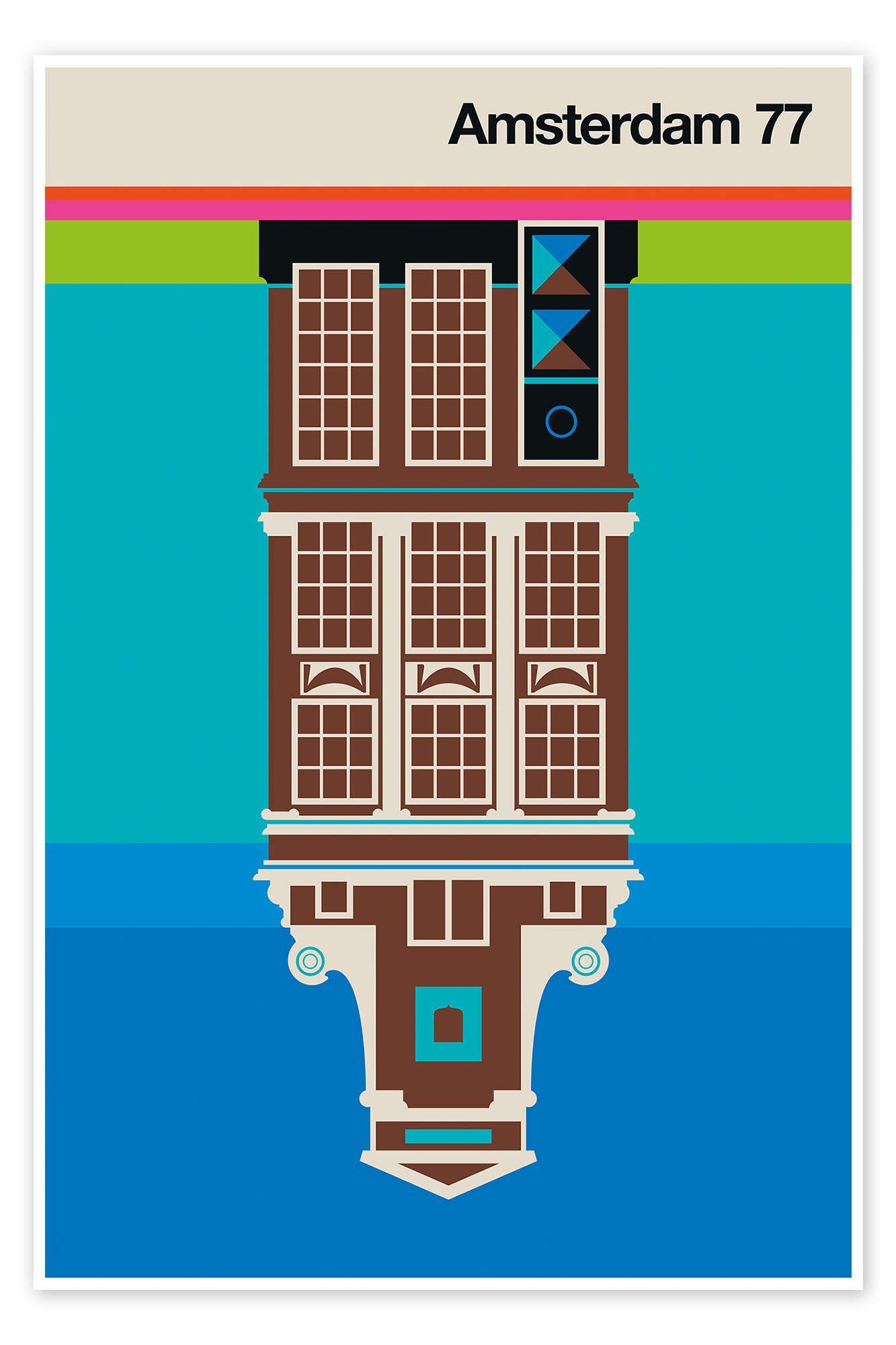 Posterlounge Poster Bo Lundberg Amsterdam 77 Lounge Digitale Kunst