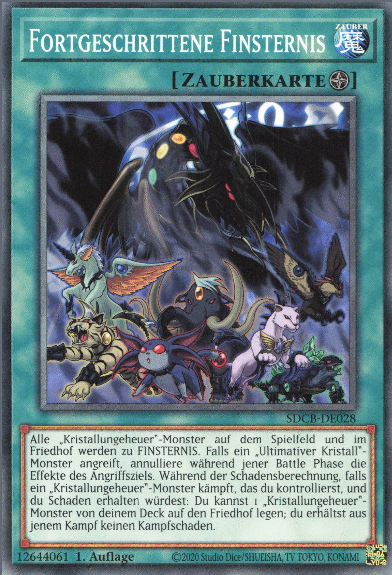 Recollectibles Sammelkarte Yugioh Karte Fortgeschrittene Finsternis