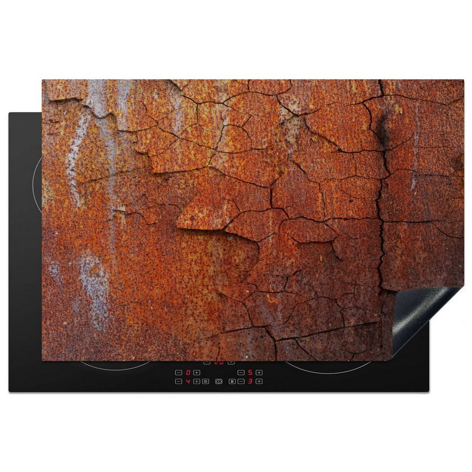 Muchowow Herdblende Abdeckplatte Rost Linie Grau Vinyl 1 Tlg