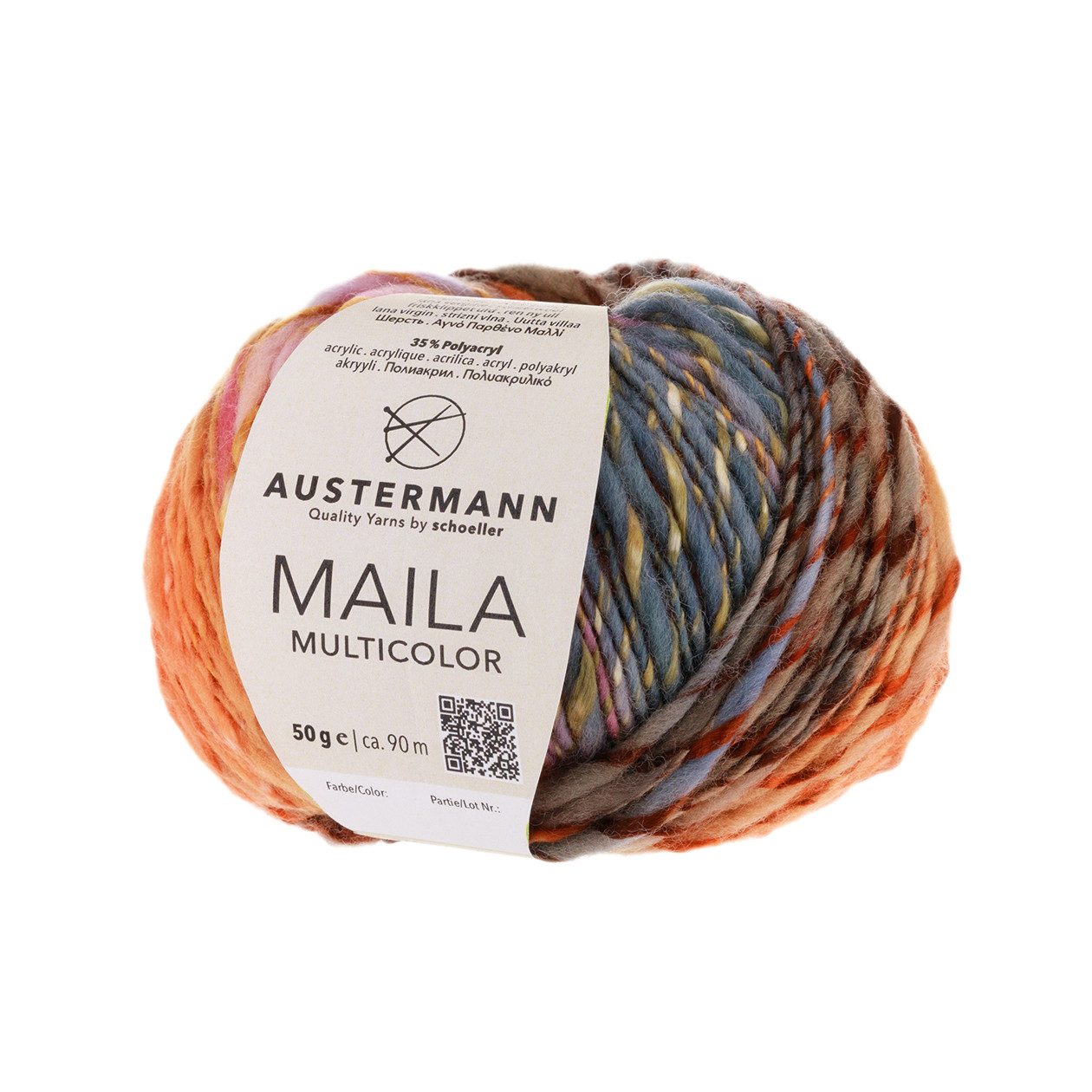 Austermann Wolle Austermann Maila Multicolor Häkelwolle, 90,00 m ...