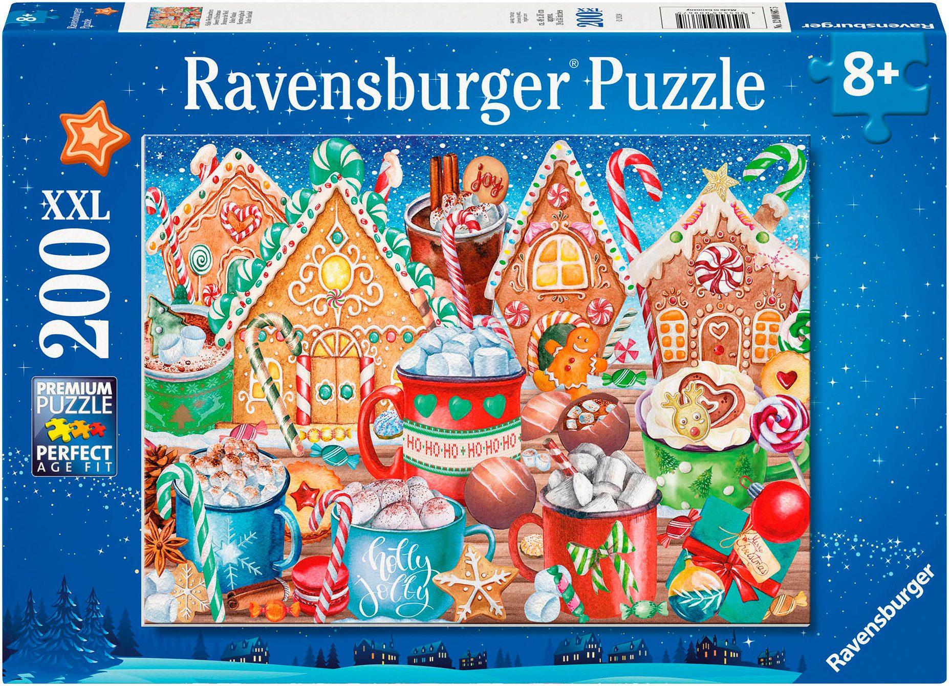 Ravensburger Puzzle Süße Weihnachten, 200 Puzzleteile, Made in Germany