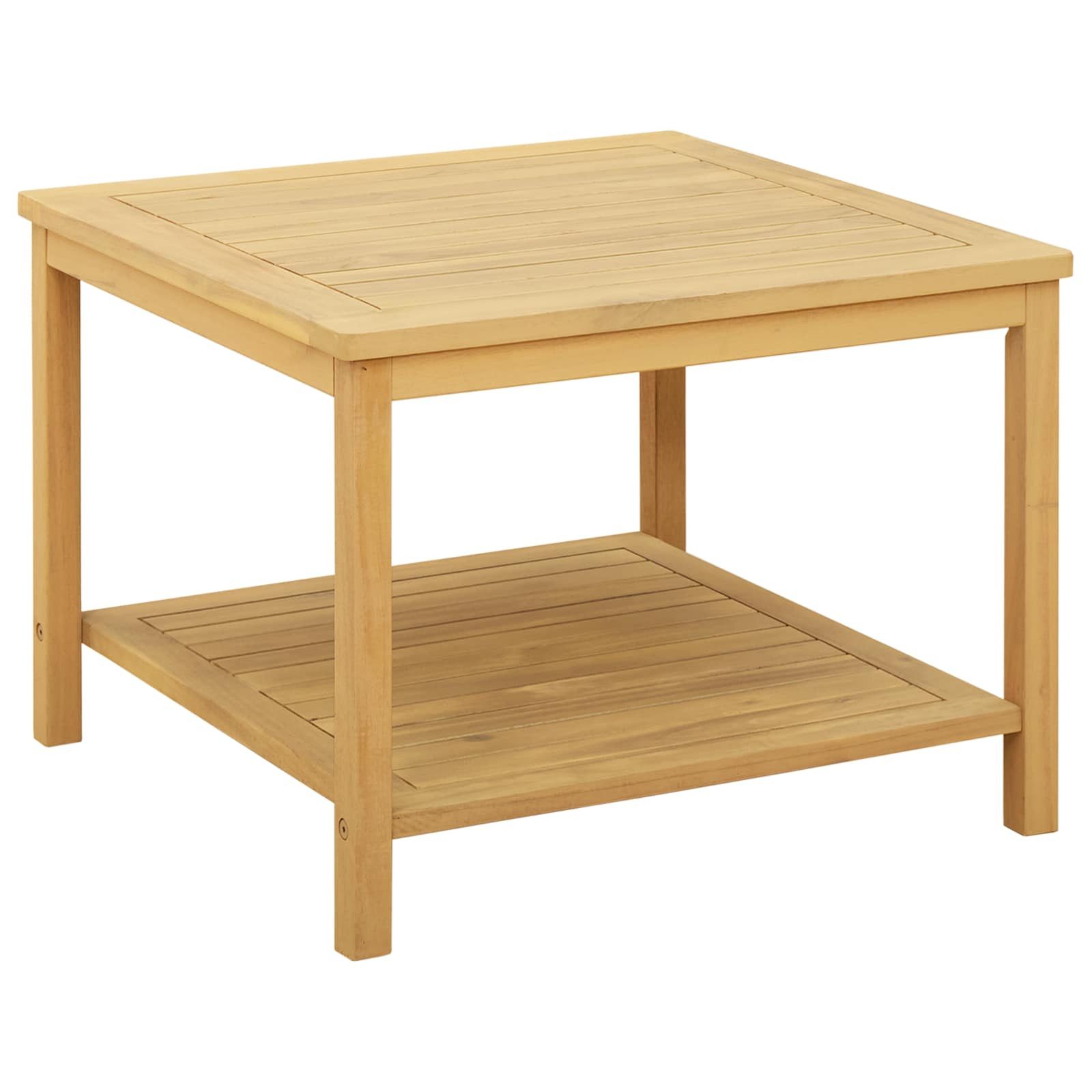 vidaXL Couchtisch Beistelltisch Öl-Natur 90 x 50 x 45 cm Massivholz (1-St)