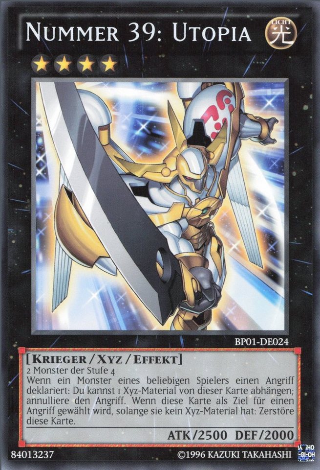 Recollectibles Sammelkarte Yugioh Karte Nummer 39 Utopia V 1 Deutsch